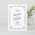 Illustrated Drawn Whimsical All In One Fun Wedding Invitation | Zazzle