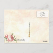 Illustrated flowering plants postcard | Zazzle