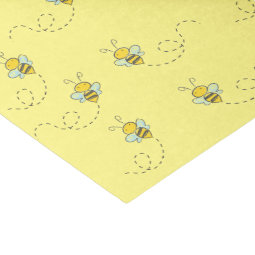 Illustrated Honey Bee Tissue Paper | Zazzle