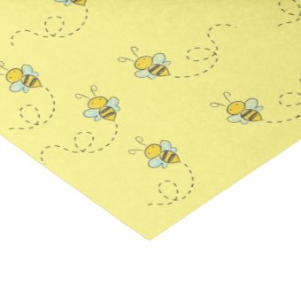 Illustrated Honey Bee Tissue Paper | Zazzle