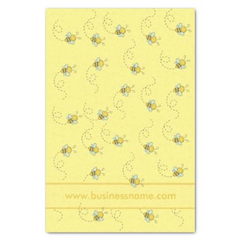 Illustrated Honey Bee Tissue Paper | Zazzle