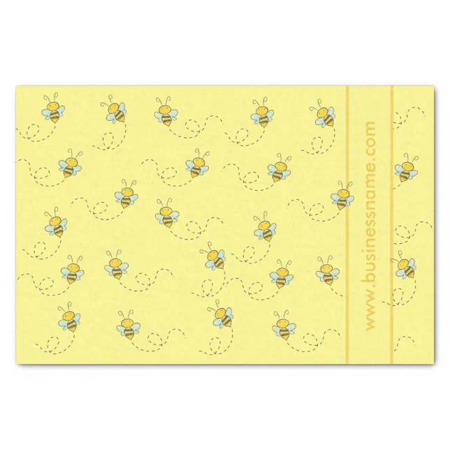 Illustrated Honey Bee Tissue Paper | Zazzle