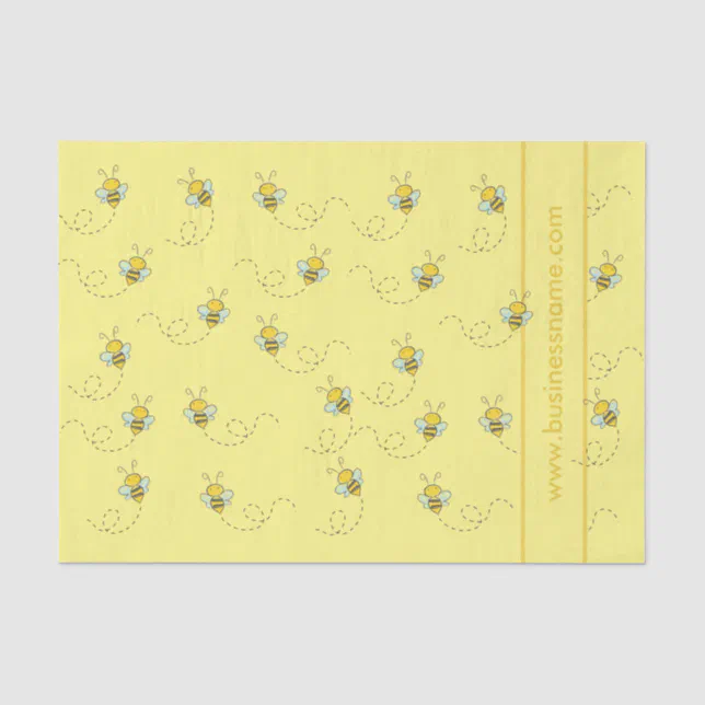 Illustrated Honey Bee Tissue Paper | Zazzle