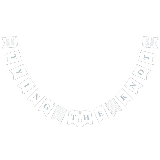 Illustrated Knot Bunting Banner Flags - Blue | Zazzle