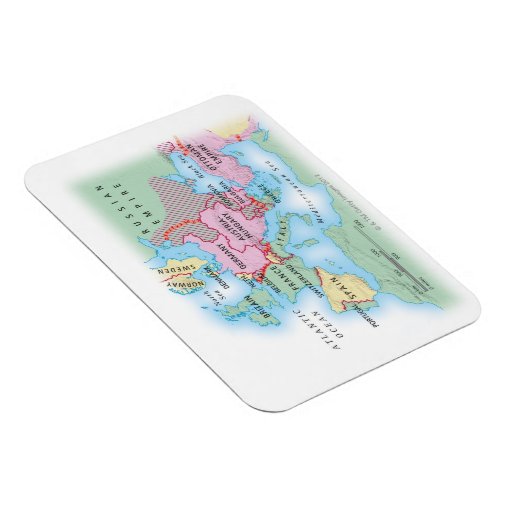 Illustrated Map of Europe Magnet | Zazzle