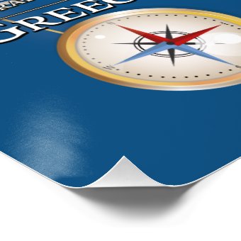 Illustrated Map Of Greece. Poster | Zazzle