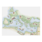 Roman Empire Map During Reign of Emperor Hadrian Postcard | Zazzle.com