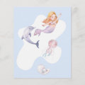 Illustrated Mermaid Baby Shower Bingo Game | Zazzle