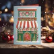 Illustrated Santa’s Workshop Holiday Card | Zazzle