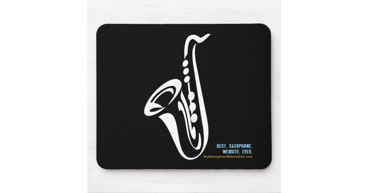 Illustrated Saxophone Mouse Pad | Zazzle