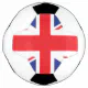 Illustrated version of the british flag soccer ball | Zazzle