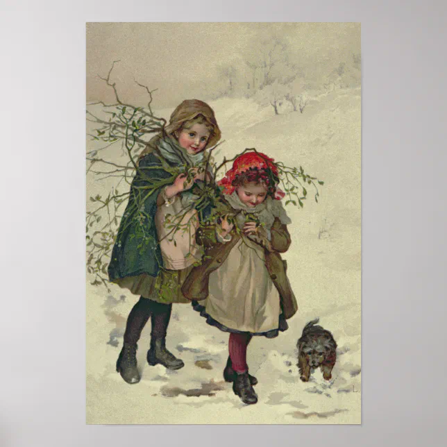 Illustration from Christmas Tree Fairy, pub. 1886 Poster | Zazzle
