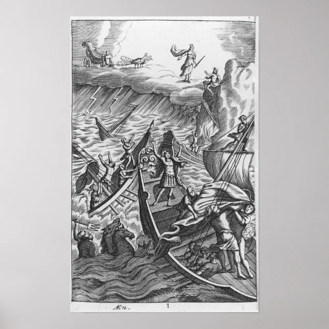 Illustration from 'The Aeneid' by Virgil Poster | Zazzle