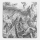 Illustration from 'The Aeneid' by Virgil Square Sticker | Zazzle