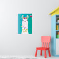 Illustration No Drama Llama Monogram Poster | Zazzle