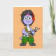 Illustration Of A Brontosaurus Dressed As Rambo. Card | Zazzle