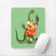 Illustration Of A Brontosaurus Playing Maracas. Mouse Pad | Zazzle