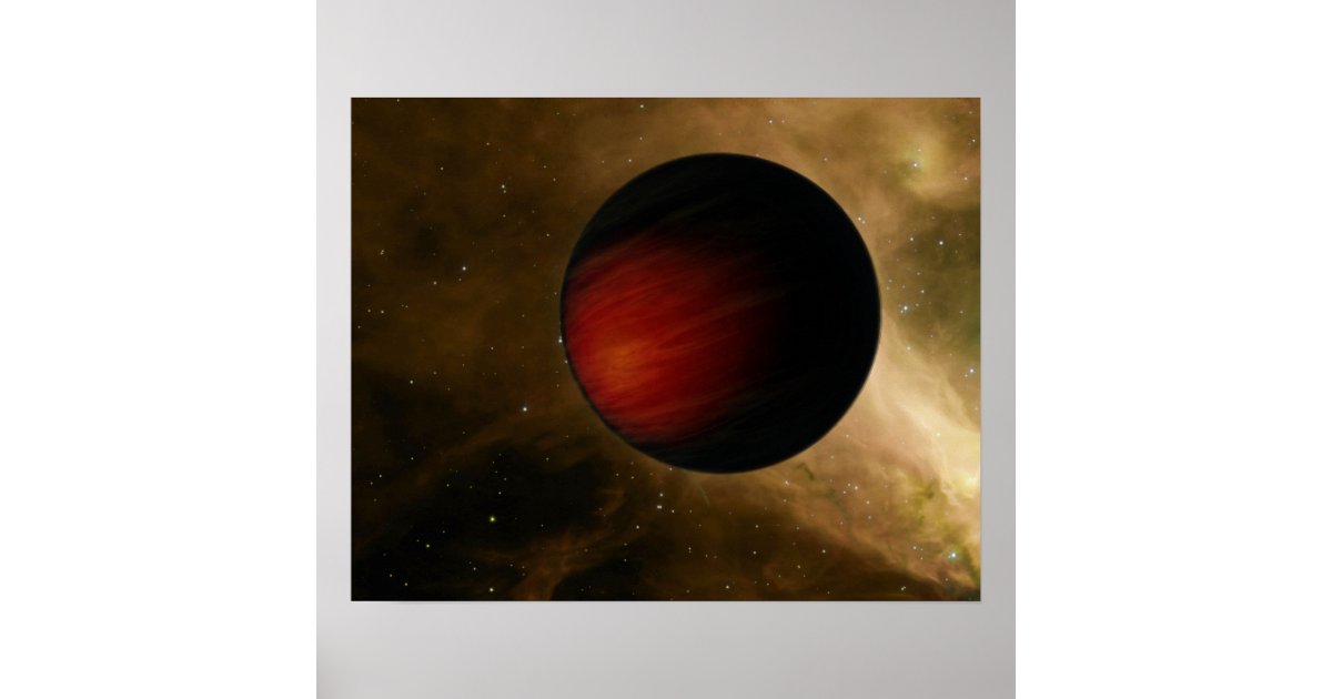 Illustration of a hot Jupiter called HD 149026b Poster | Zazzle