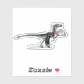 Illustration Of A Raptor Food Waiter. Sticker | Zazzle