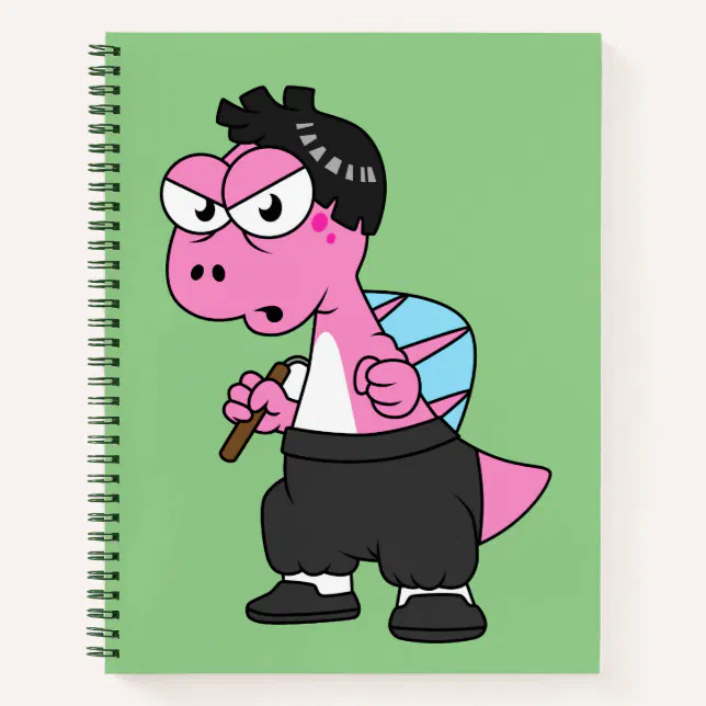 Illustration Of A Spinosaurus Bruce Lee. Notebook | Zazzle