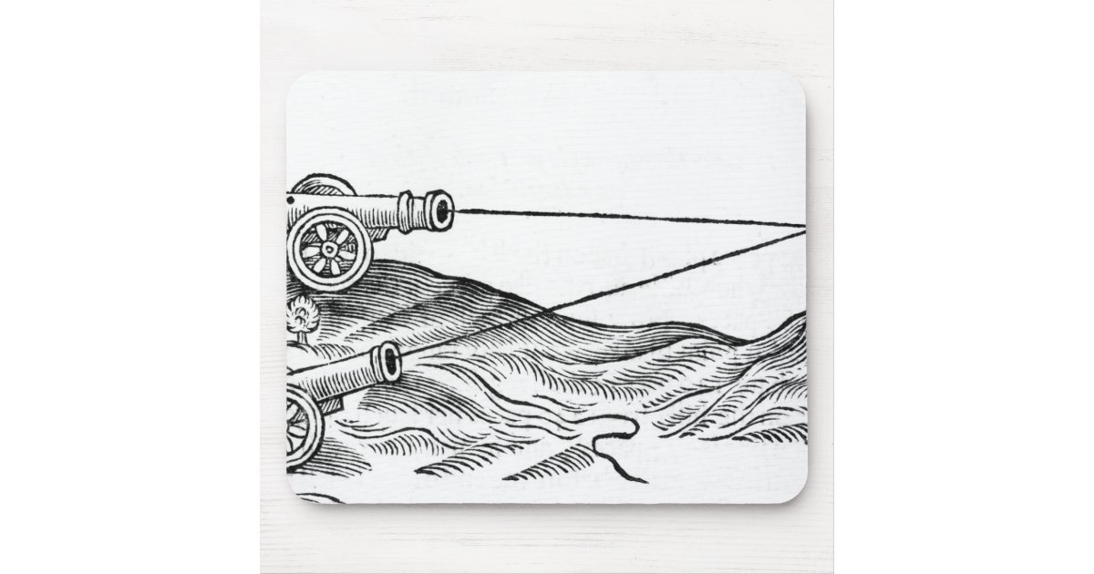 Illustration of Cannon Fire Mouse Pad | Zazzle