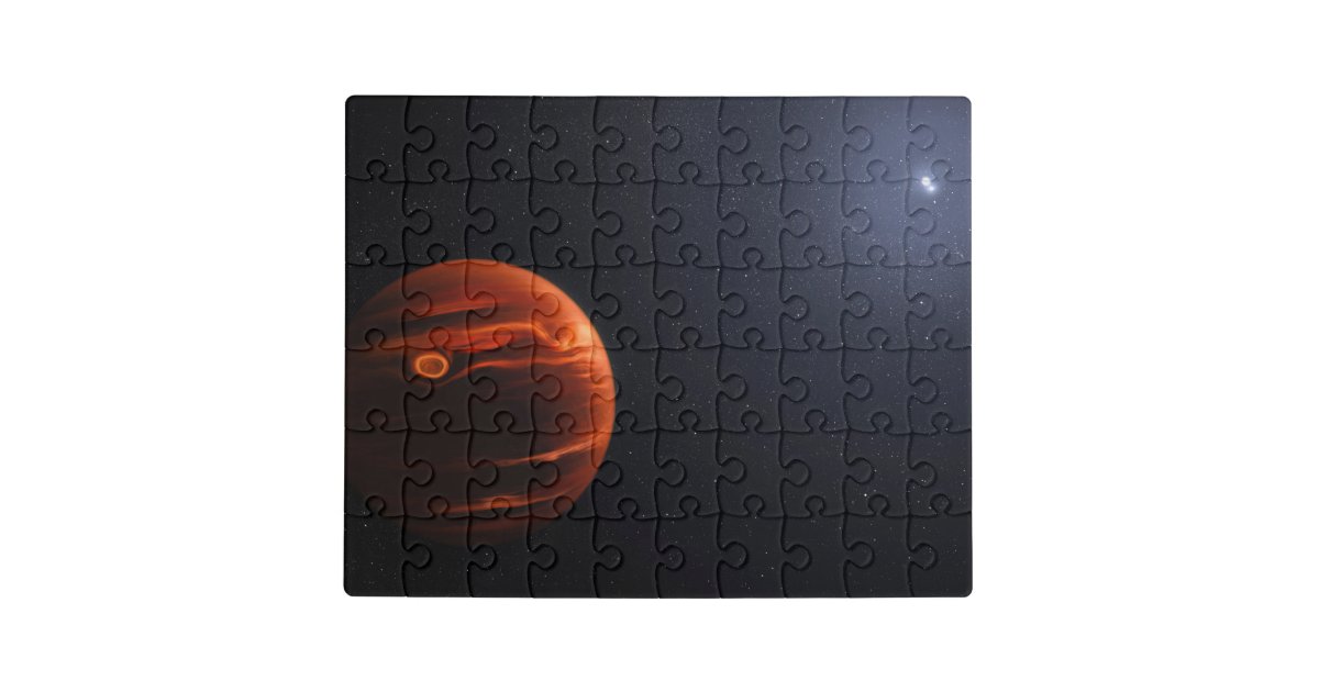 Illustration Of Exoplanet Vhs 1256 B And Its Stars Jigsaw Puzzle | Zazzle