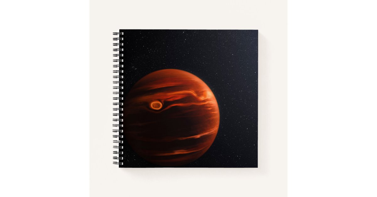 Illustration Of Exoplanet Vhs 1256 B And Its Stars Notebook | Zazzle