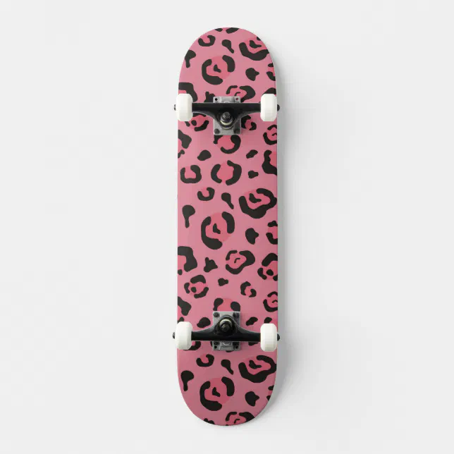 Illustration of Leopard Pink Animal Skateboard Deck | Zazzle