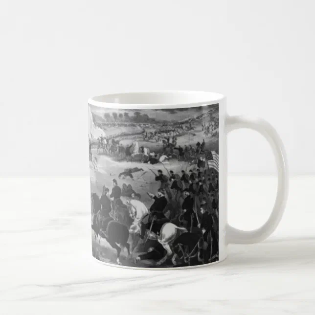 Illustration of the Battle of Gettysburg Coffee Mug | Zazzle