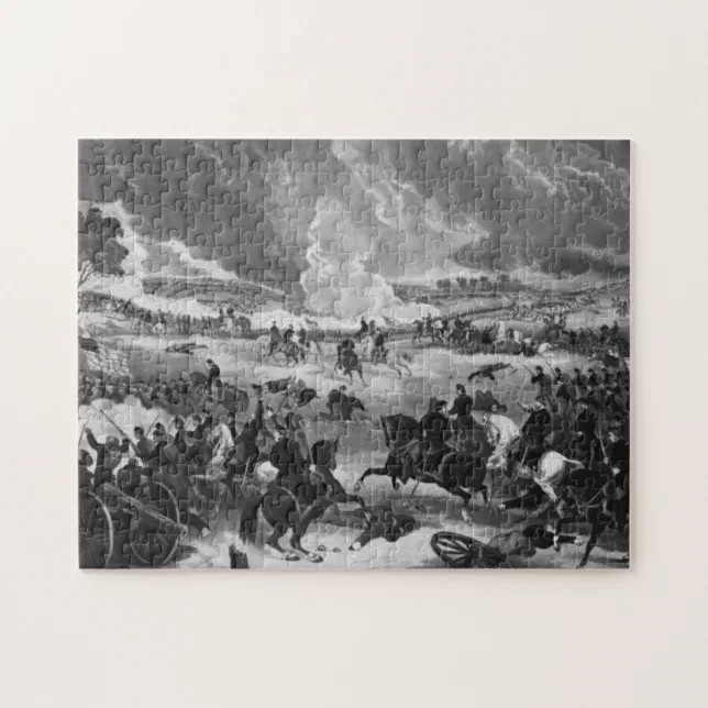 Illustration of the Battle of Gettysburg Jigsaw Puzzle | Zazzle