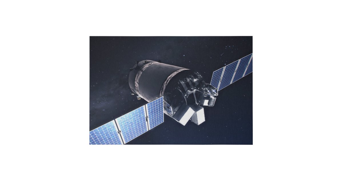 Illustration Of The Dragon Xl Spacecraft. Faux Canvas Print | Zazzle
