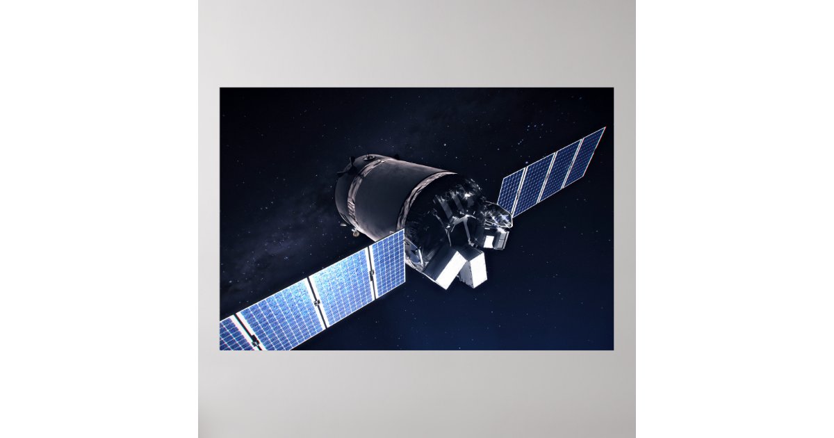 Illustration Of The Dragon Xl Spacecraft. Poster | Zazzle