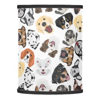 Illustration Pattern Dogs Lamp Shade | Zazzle