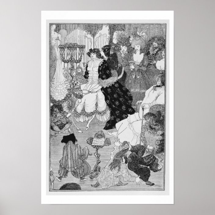 Illustration, probably from The Battle of the Beau Poster | Zazzle.com