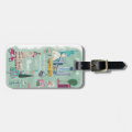 Illustrative travel city map | Luggage Tag | Zazzle