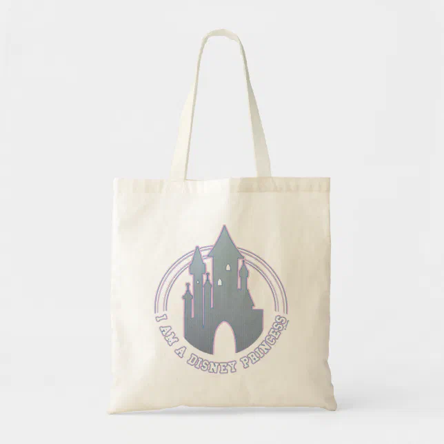 "I'm A Disney Princess" Castle Graphic Tote Bag | Zazzle
