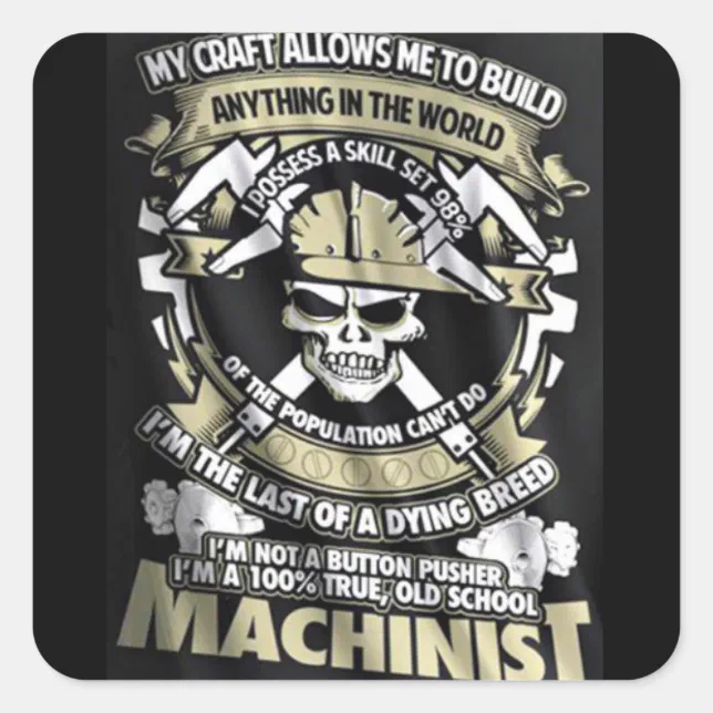 I'm a Machinist Sticker | Zazzle