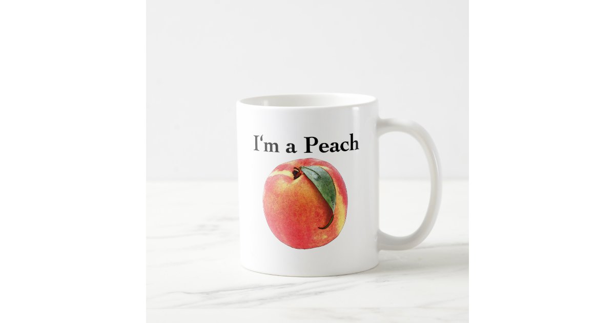 I'm a Peach Coffee Mug | Zazzle