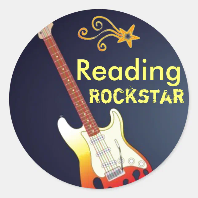 I'm a Reading Rockstar Stickers | Zazzle