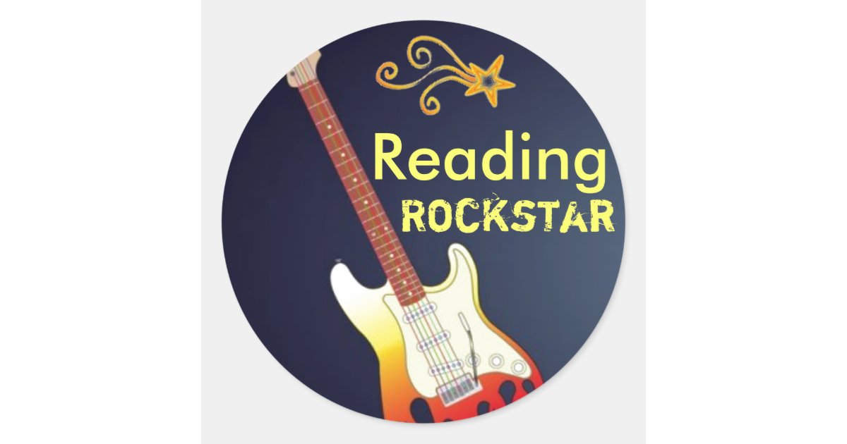 I'm a Reading Rockstar Stickers | Zazzle