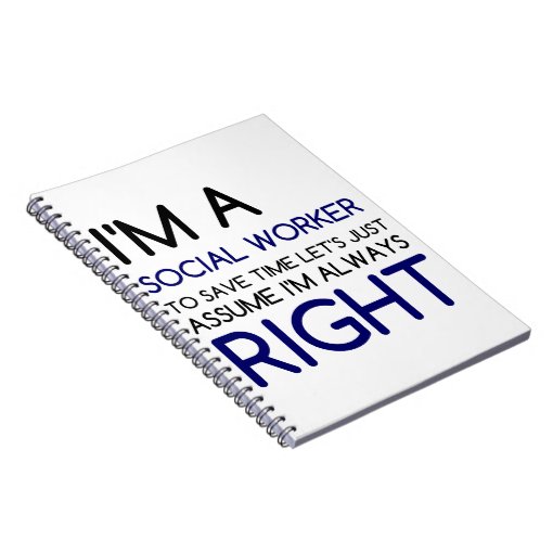 I'M A SOCIAL WORKER NOTEBOOK | Zazzle