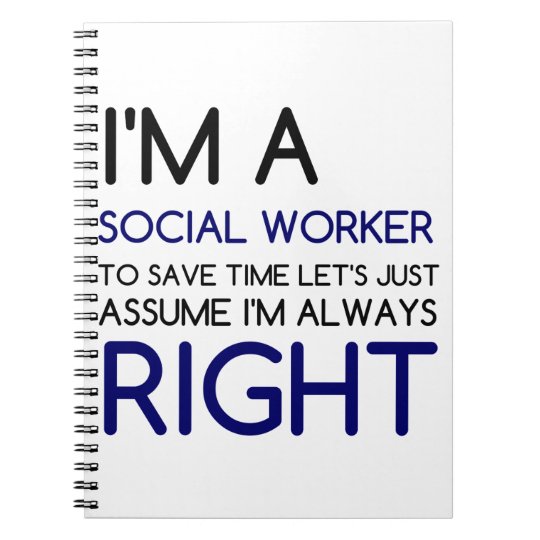 I'M A SOCIAL WORKER NOTEBOOK | Zazzle.com
