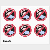 I'm Allergic To Shellfish Fish Allergy Symbol Kids Classic Round ...