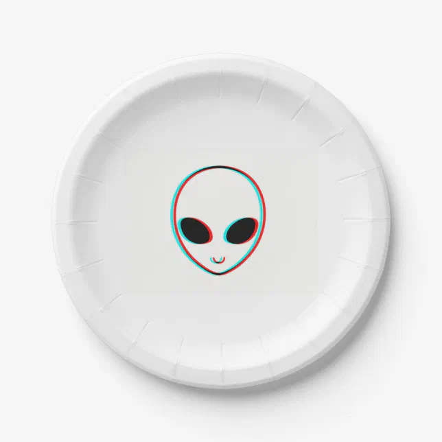 I'm an alien. Alien food paper plate | Zazzle