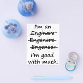 I'm an Engineer I'm Good at Math Flyer | Zazzle