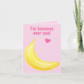 I'm Bananas Over You - Cute Valentine's Day Card | Zazzle