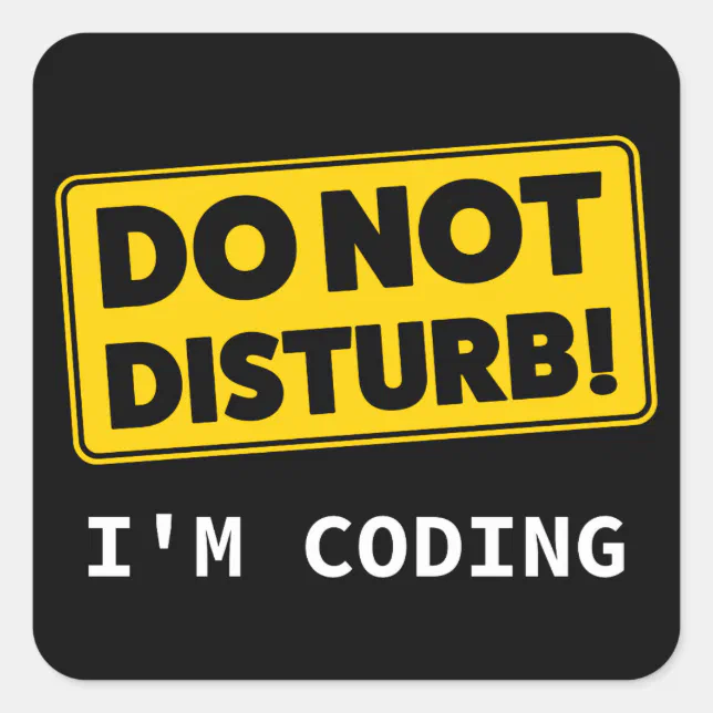 I M Coding Square Sticker Zazzle