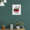 I'm Cooler Funny Ice Cooler Box Pun Poster | Zazzle
