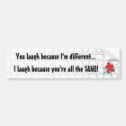Autism Different not less Bumper Sticker | Zazzle.com