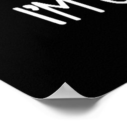 I'm Going Viral Funny Virus Pun Dark BG Poster | Zazzle